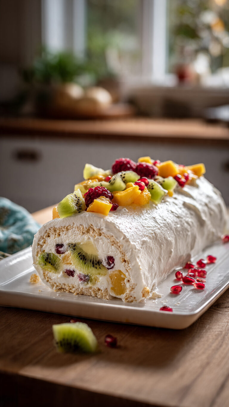 Bûche légère au yaourt et aux fruits – Le dessert festif tout en ...