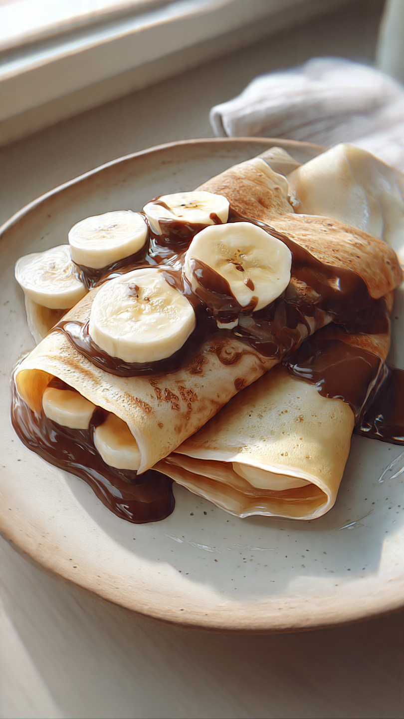 Crêpes Pliées Banane-Chocolat – Ultra Gourmandes - Saveurs Maison